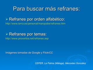 Refranes y dichos populares | PPT