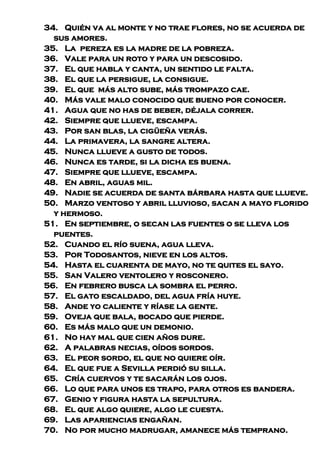 RECOPILACIÓN DE REFRANES POPULARES | PDF