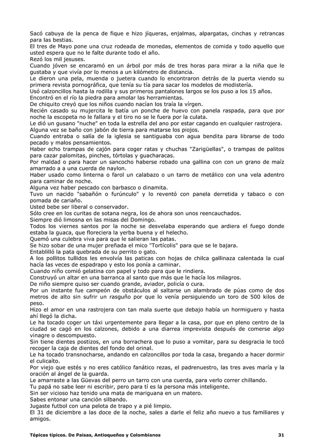 Refranes paisas colombianos | PDF