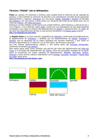 Refranes paisas colombianos | PDF