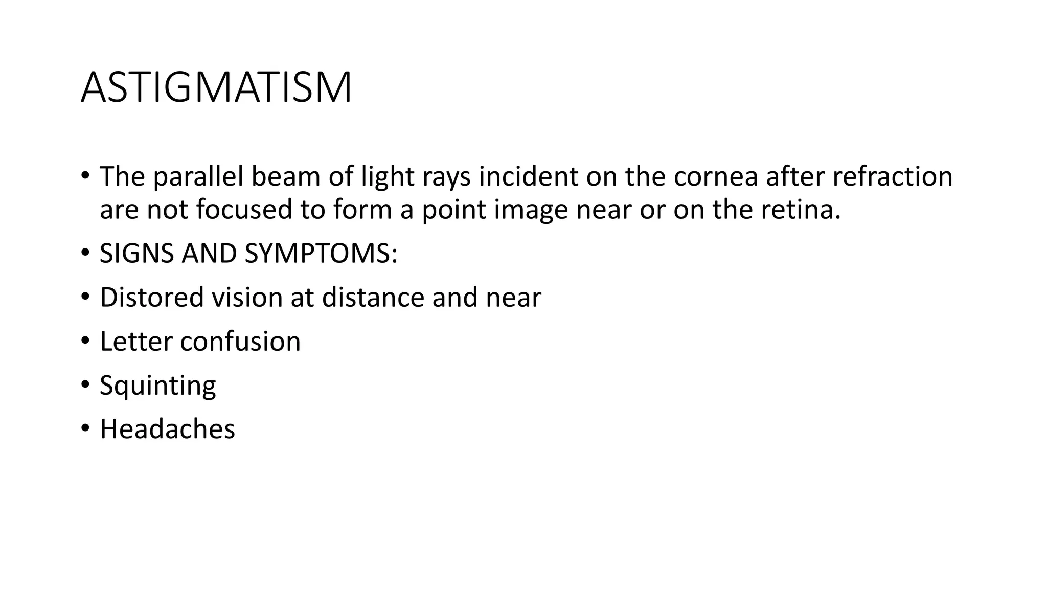 REFRATIVE ERROR BASICS FOR MEDICAL AND NURSING STUDENTS | PDF