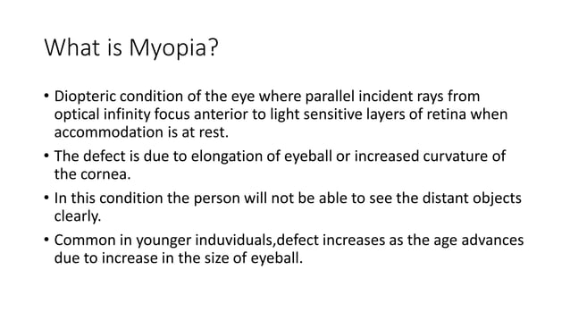 REFRATIVE ERROR BASICS FOR MEDICAL AND NURSING STUDENTS | PDF | Eye and Vision Conditions ...
