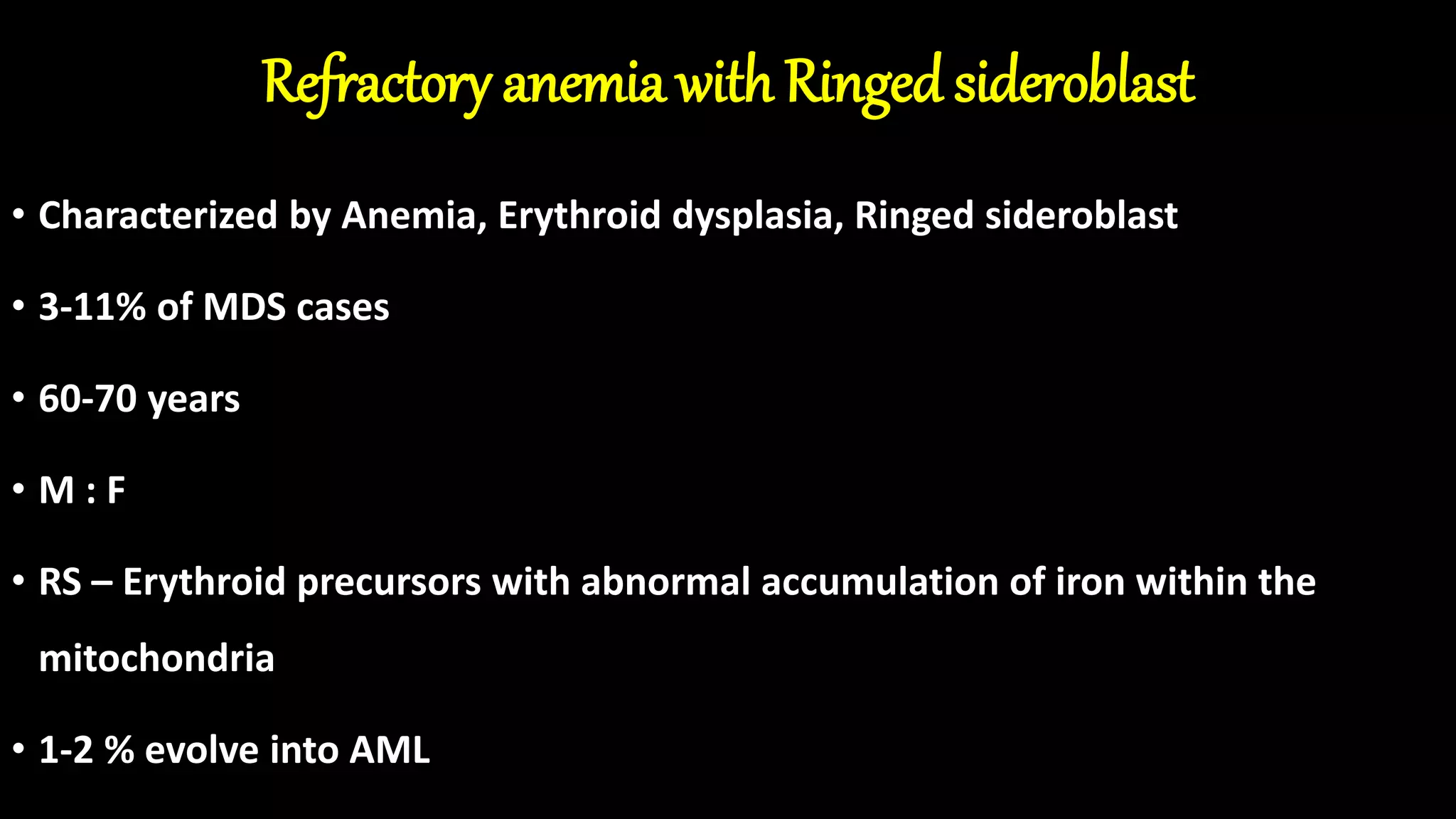 Refreactory anemia | PPTX