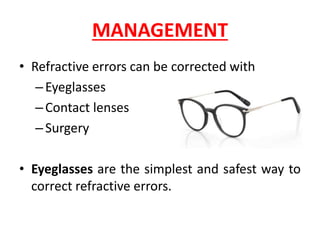 REFRECTIVE ERRORS.pptx refraction errors | PPT
