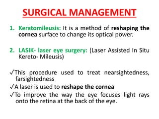 REFRECTIVE ERRORS.pptx refraction errors | PPT