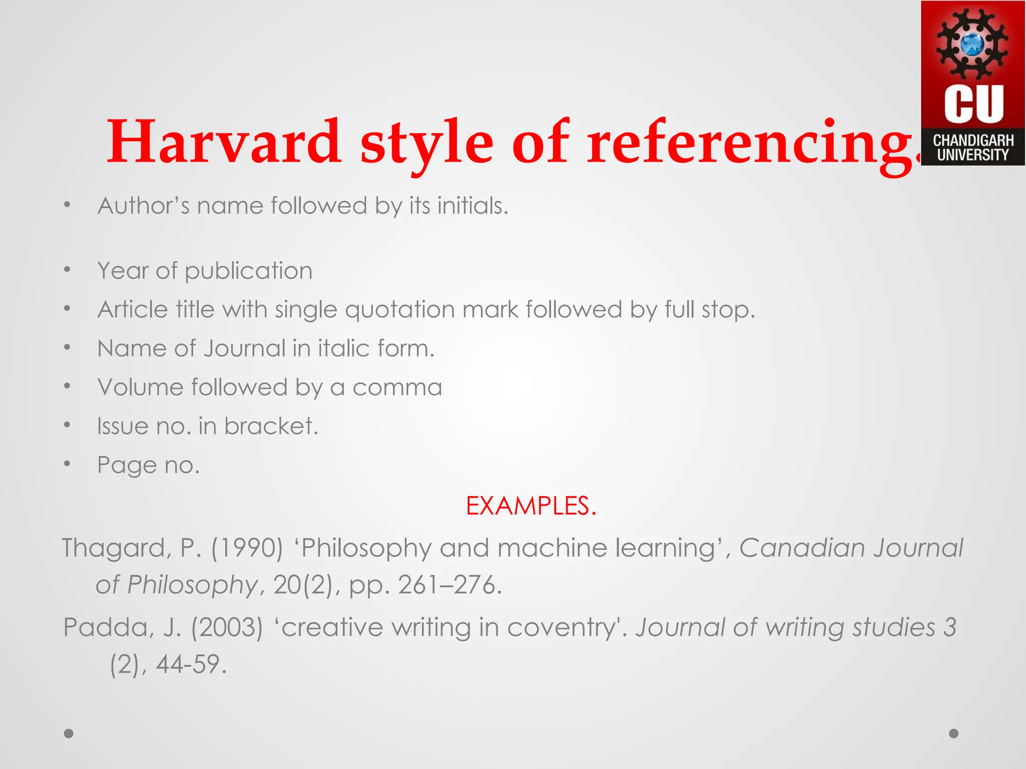refrence its types and how to do refrencing | PPTX