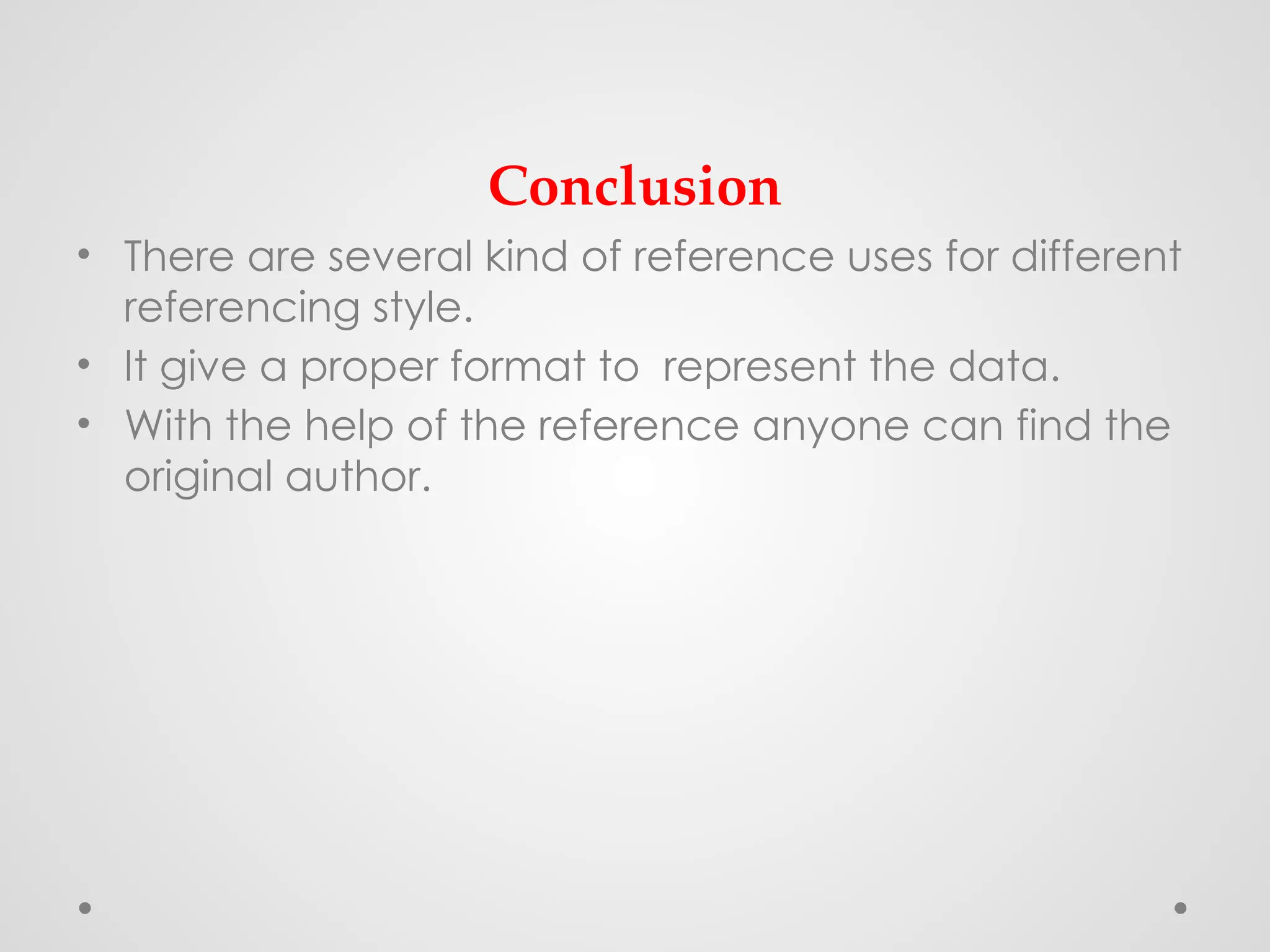 refrence its types and how to do refrencing | PPTX