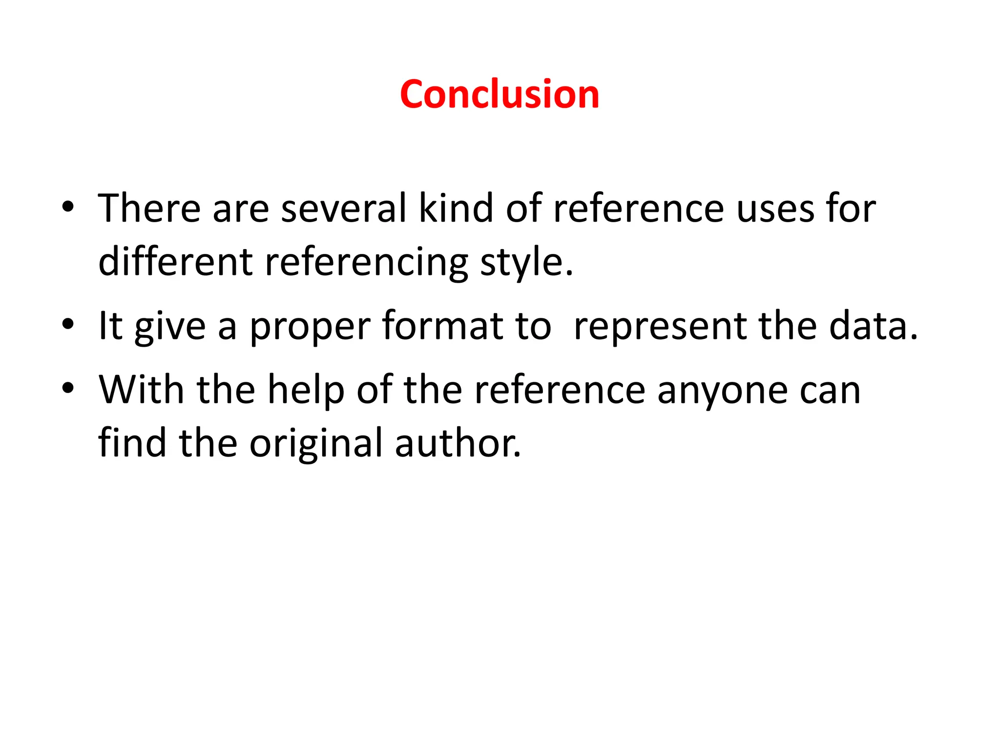 Reference and its types. | PPTX