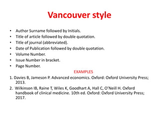 Reference and its types. | PPTX