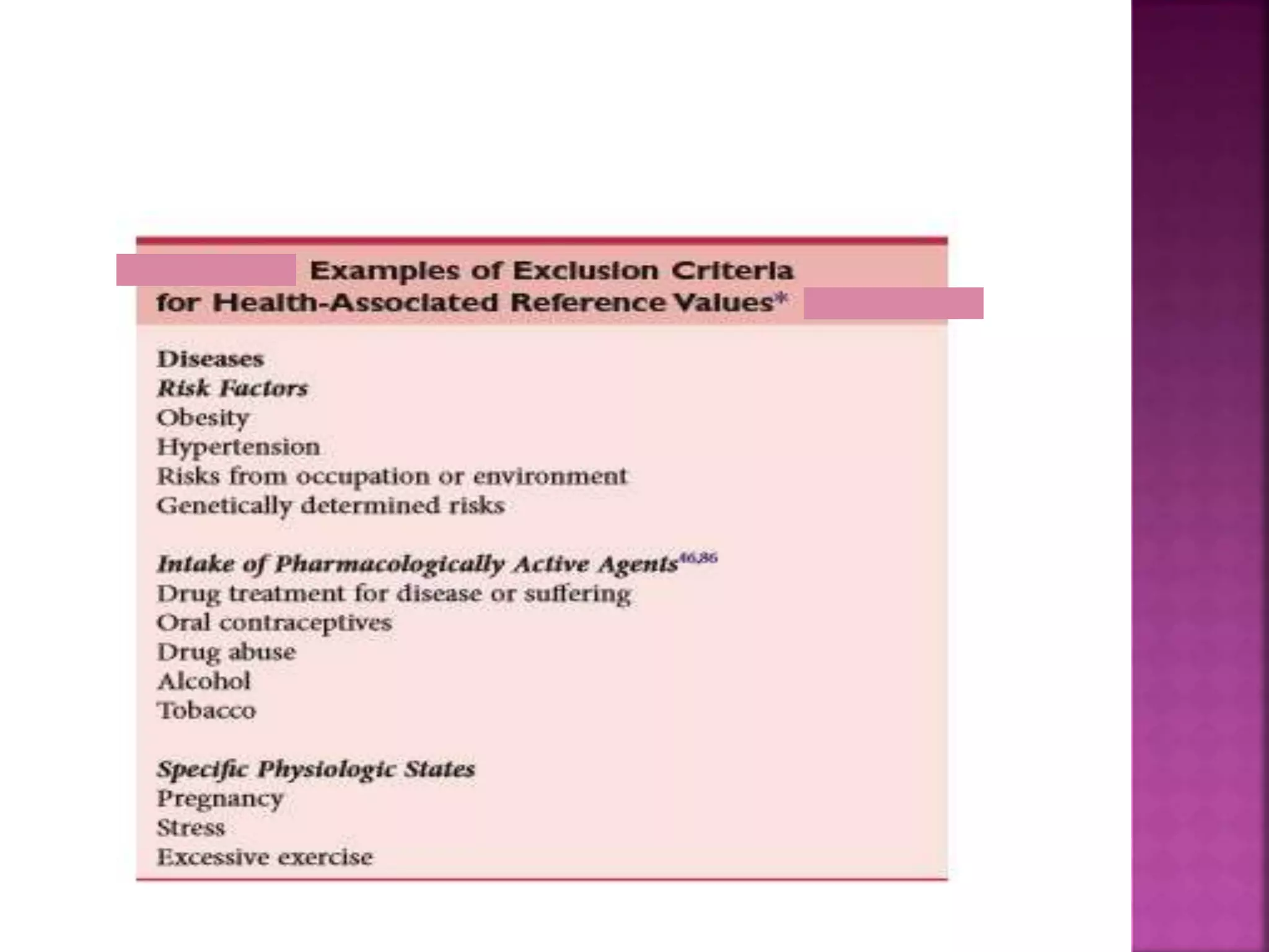 Establishment Of reference Interval | PPTX