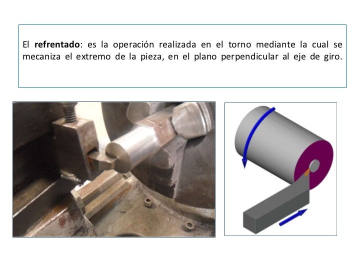 Refrentado de una pieza