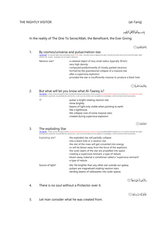 Refreshed al-Quran (at-Tariq).docx