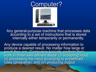 Computer and Internet Basics | PPT
