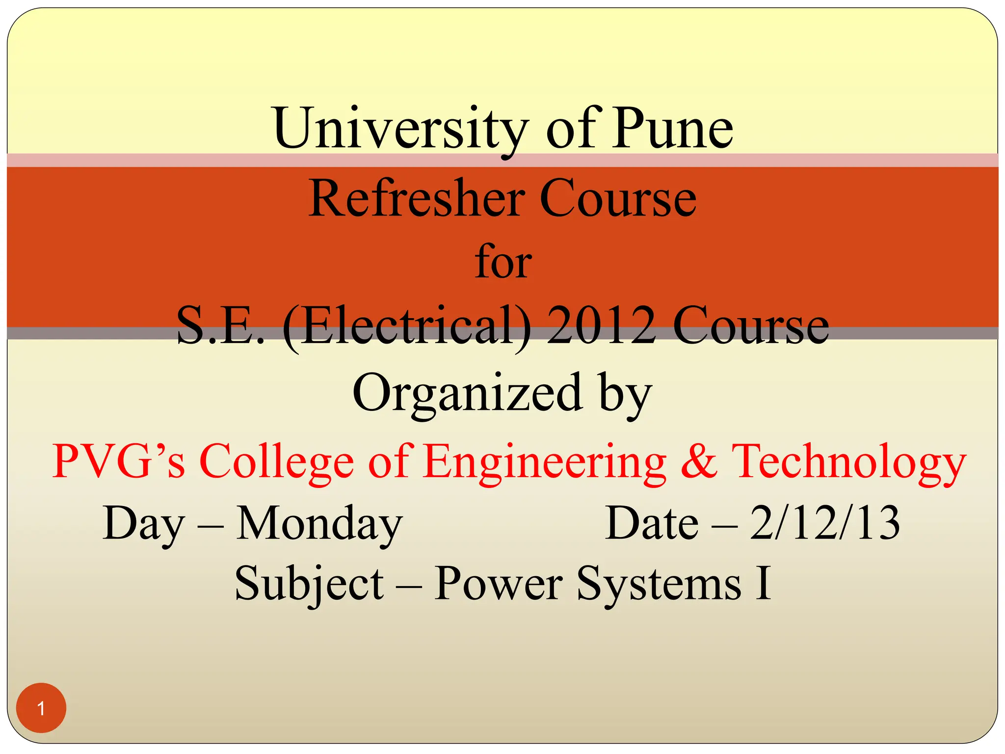 Refresher course of power system Units III.pptx