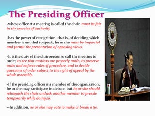 Parliamentary Procedure