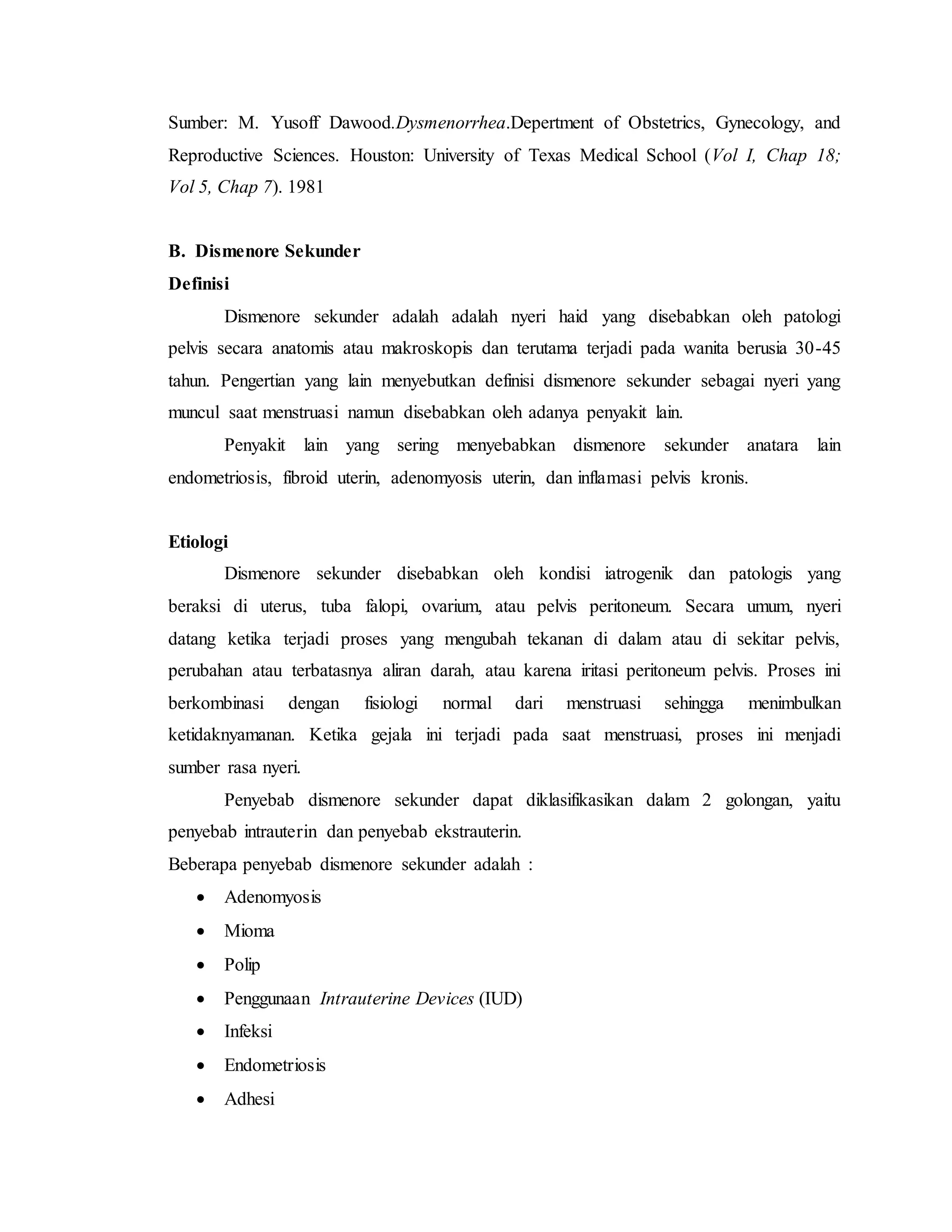 Refreshing dismenore | DOCX