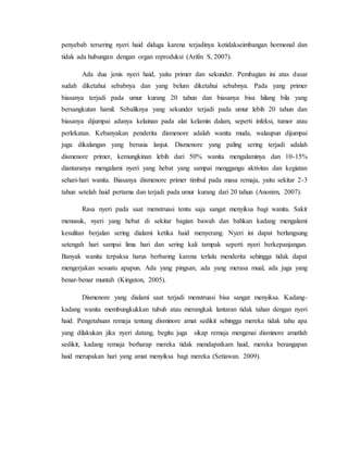 Refreshing dismenore | DOCX