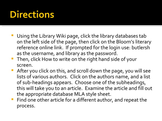 Refreshing your senses with mla | PPT