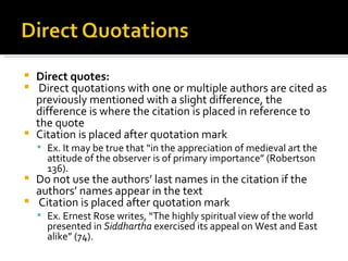 Refreshing your senses with mla | PPT