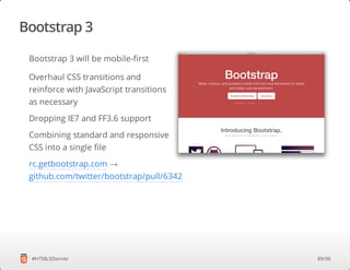 Refreshing Your UI with HTML5, Bootstrap and CSS3 | PPT