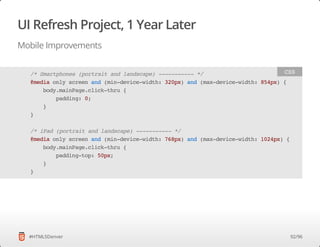 Refreshing Your UI with HTML5, Bootstrap and CSS3 | PPT