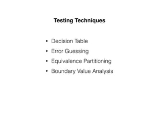 Refresh software testing concepts | PPT