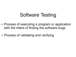 Refresh software testing concepts | PPT