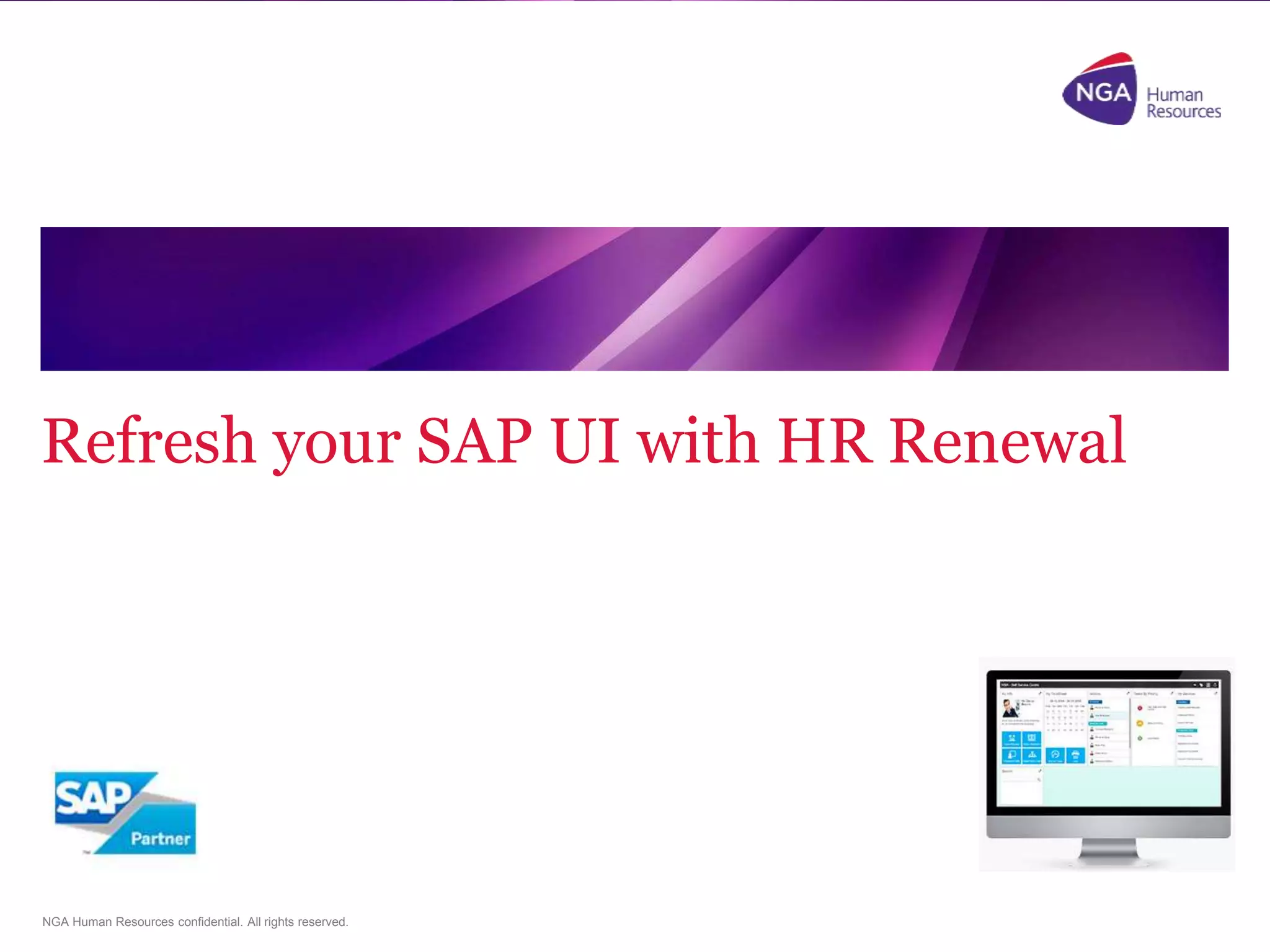 Refresh your SAP UI with HR Renewal | PPT