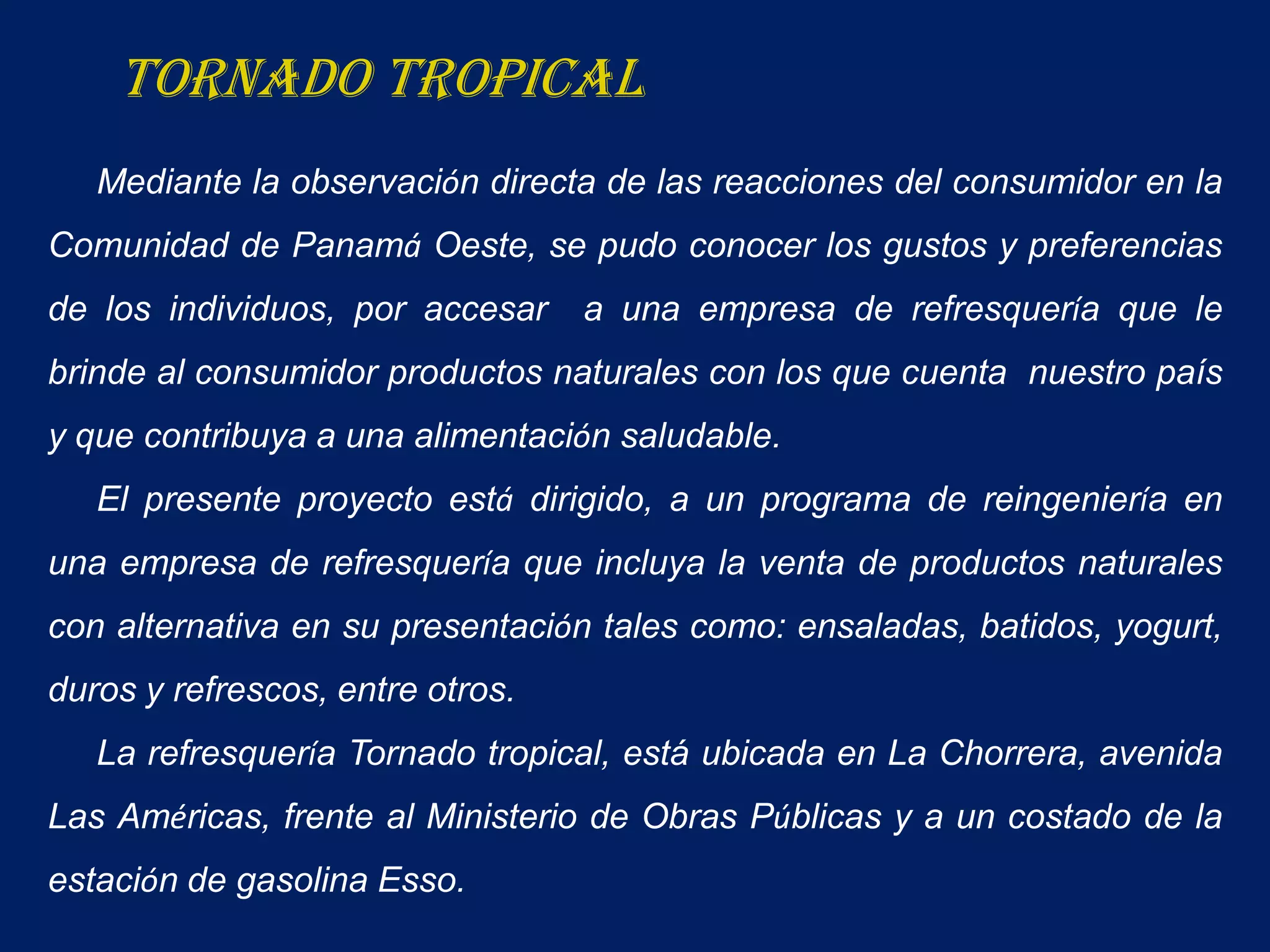 Refresqueria tornado tropic_al power point oficial | PPTX