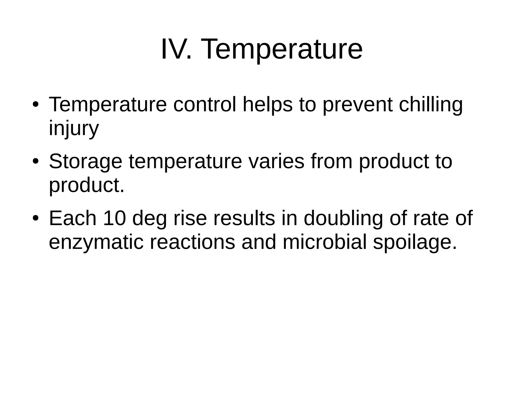 Preervation by Low Temperature | PDF