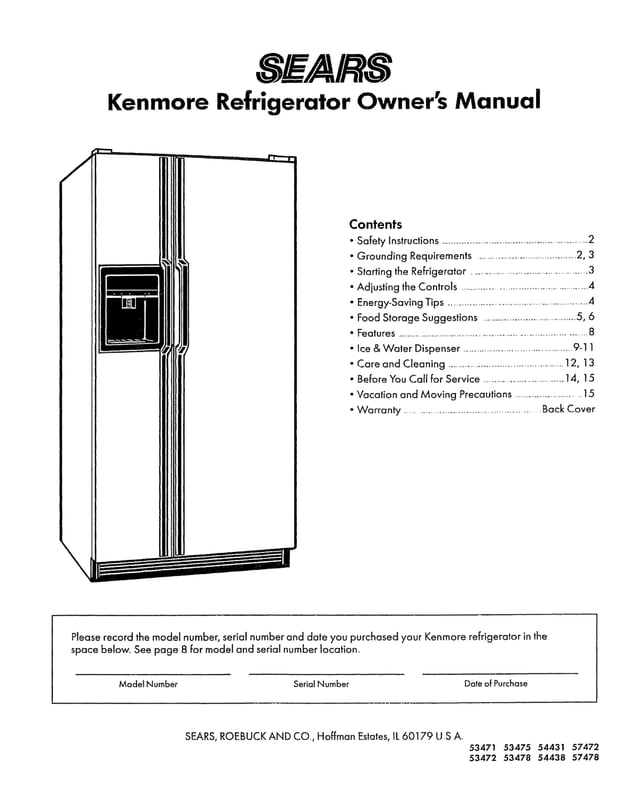 Refridgerator-Freezer manual.pdf | Home Appliances | Home & Garden