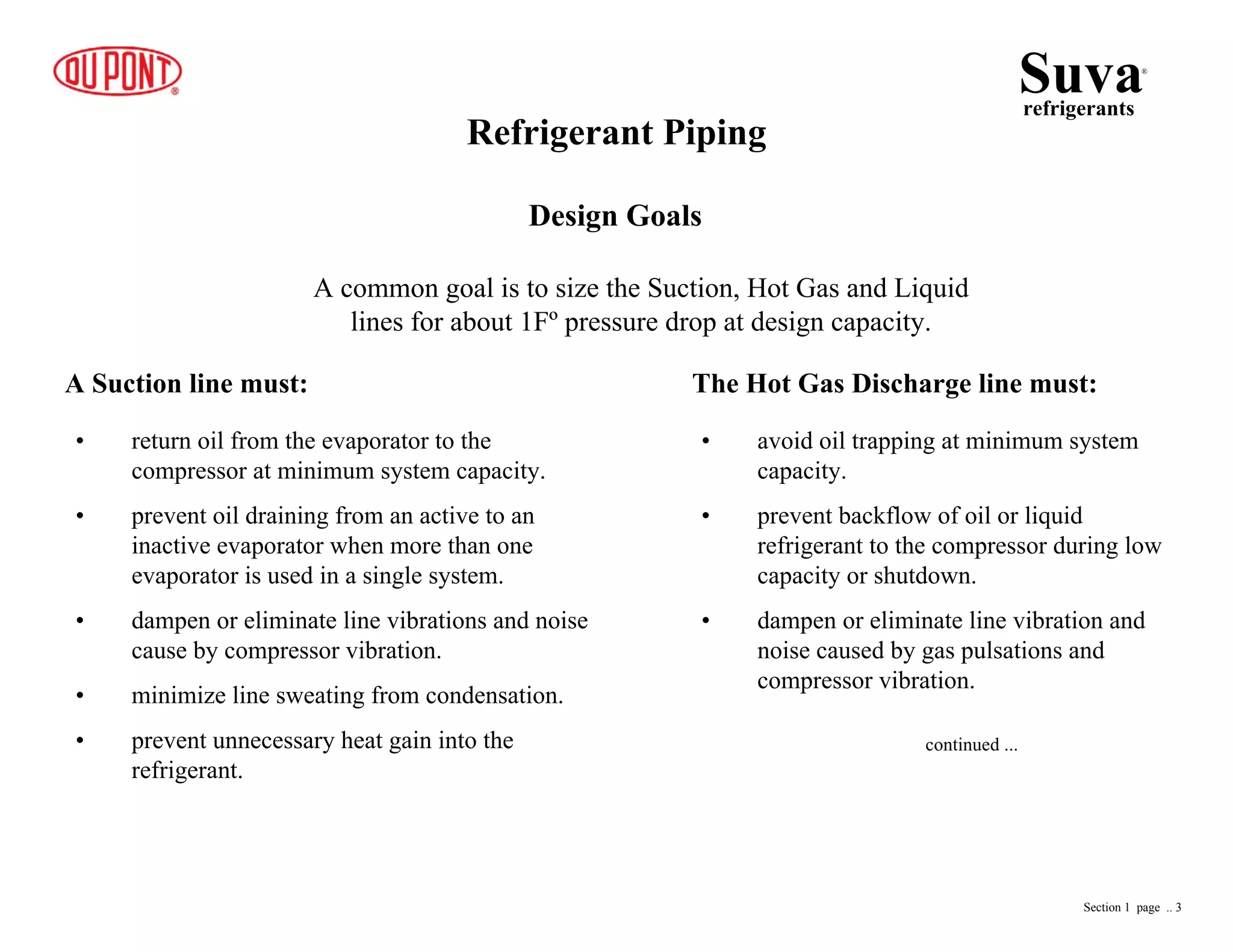 Refrigeration Piping Handbook Dupont | PDF | Physics | Science
