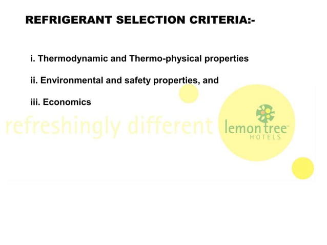 Refrigerant | PPT