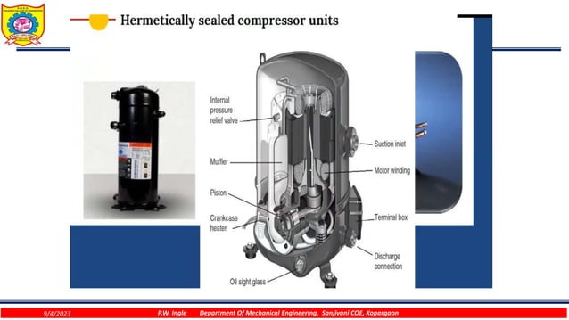 Refrigerant Compressor and Evaporator.ppt | Physics | Science