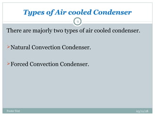 Refrigerant condenser and its types | PPT