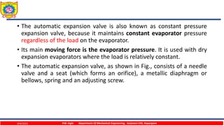 Refrigerant Expansion devices and cooling tower.ppt