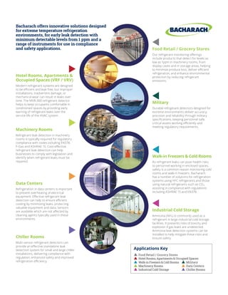 Bacharach Refrigerant Monitoring Core Product Guide | PDF
