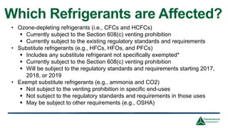 Update to CAA: How the EPA's Refrigerant Management Program Has Changed ...