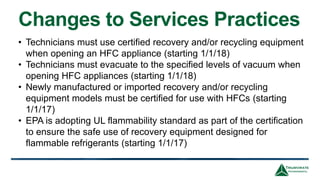 Update to CAA: How the EPA's Refrigerant Management Program Has Changed ...