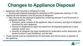 Update to CAA: How the EPA's Refrigerant Management Program Has Changed ...