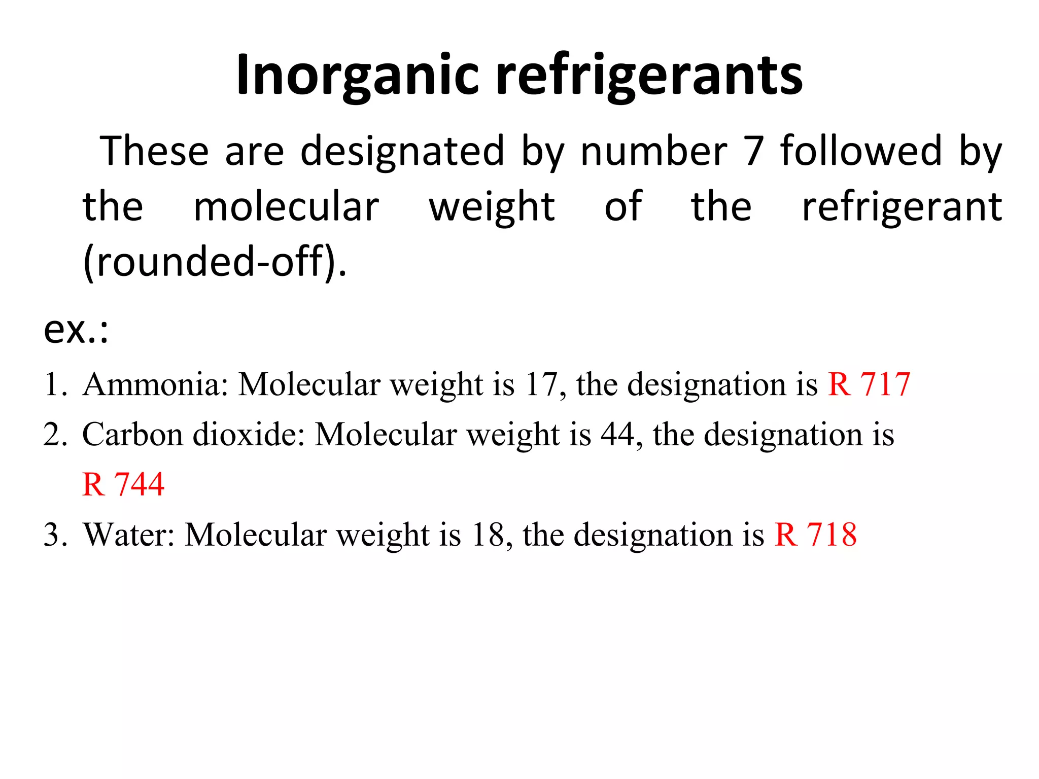 Refrigerants in refrigeration and air conditioning | PPT