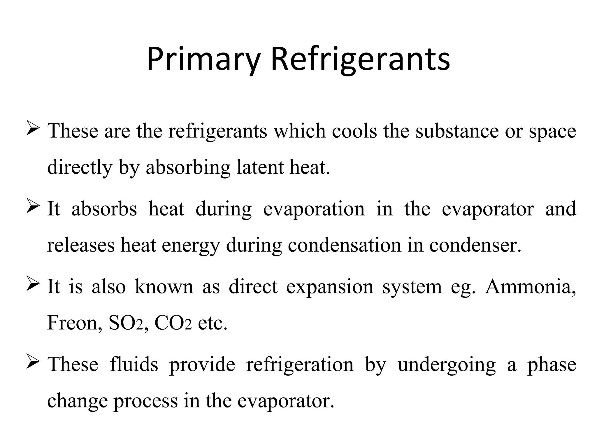 Refrigerants in refrigeration and air conditioning | PPT