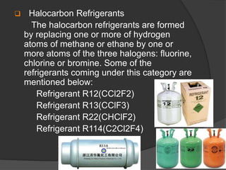 Refrigerants | PPTX