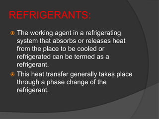 Refrigerants | PPTX