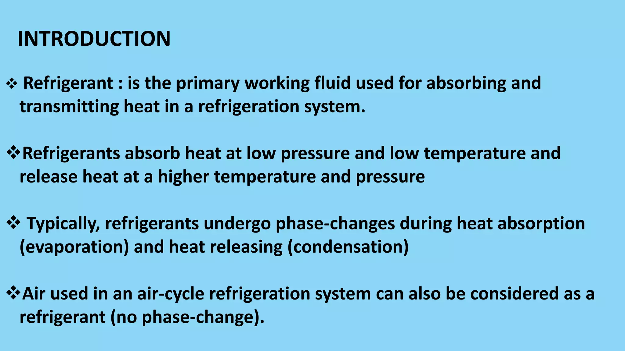 Refrigerants | PPTX