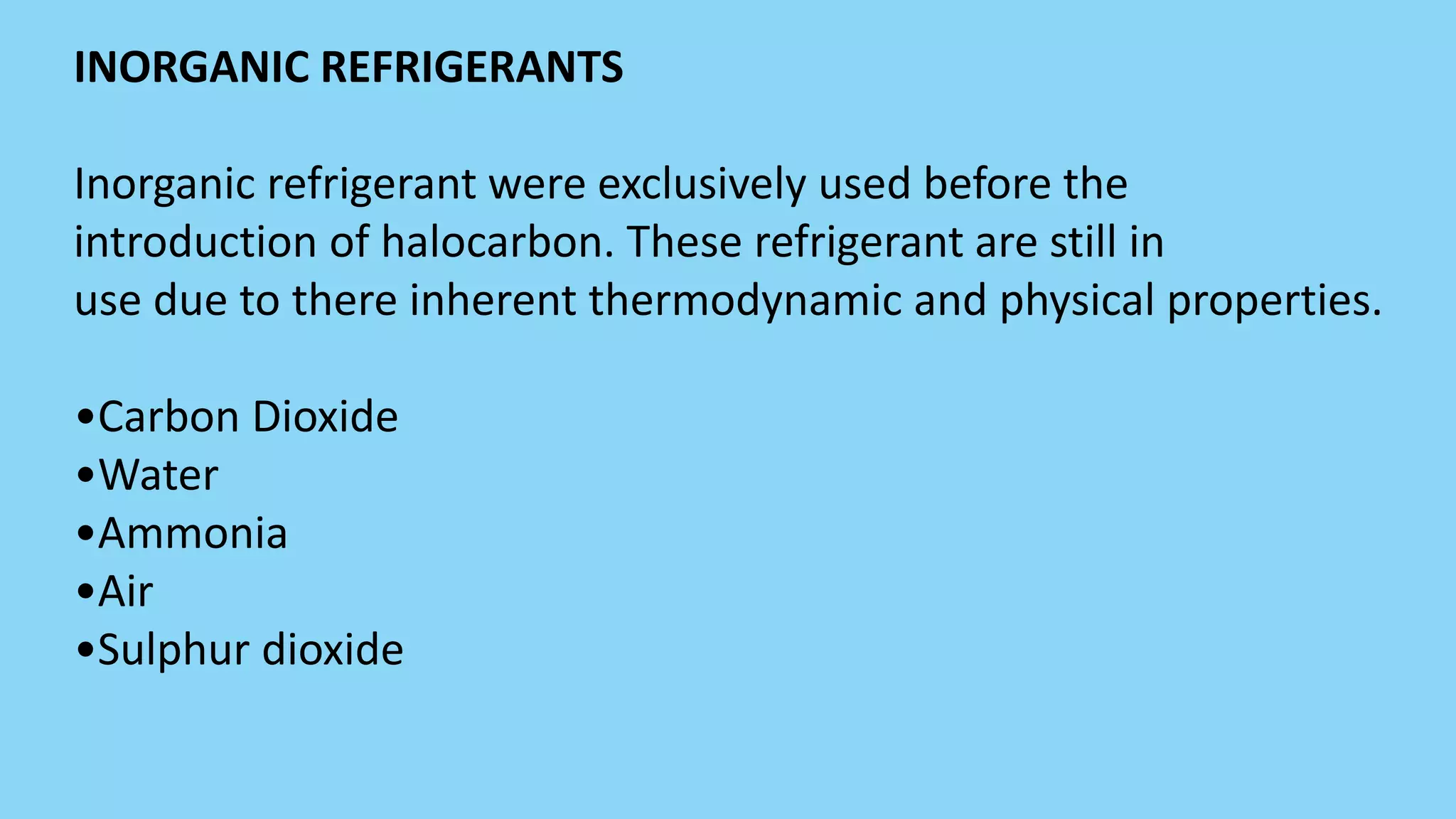 Refrigerants | PPTX