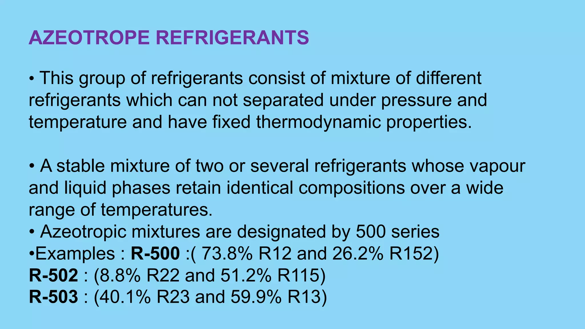 Refrigerants | PPTX
