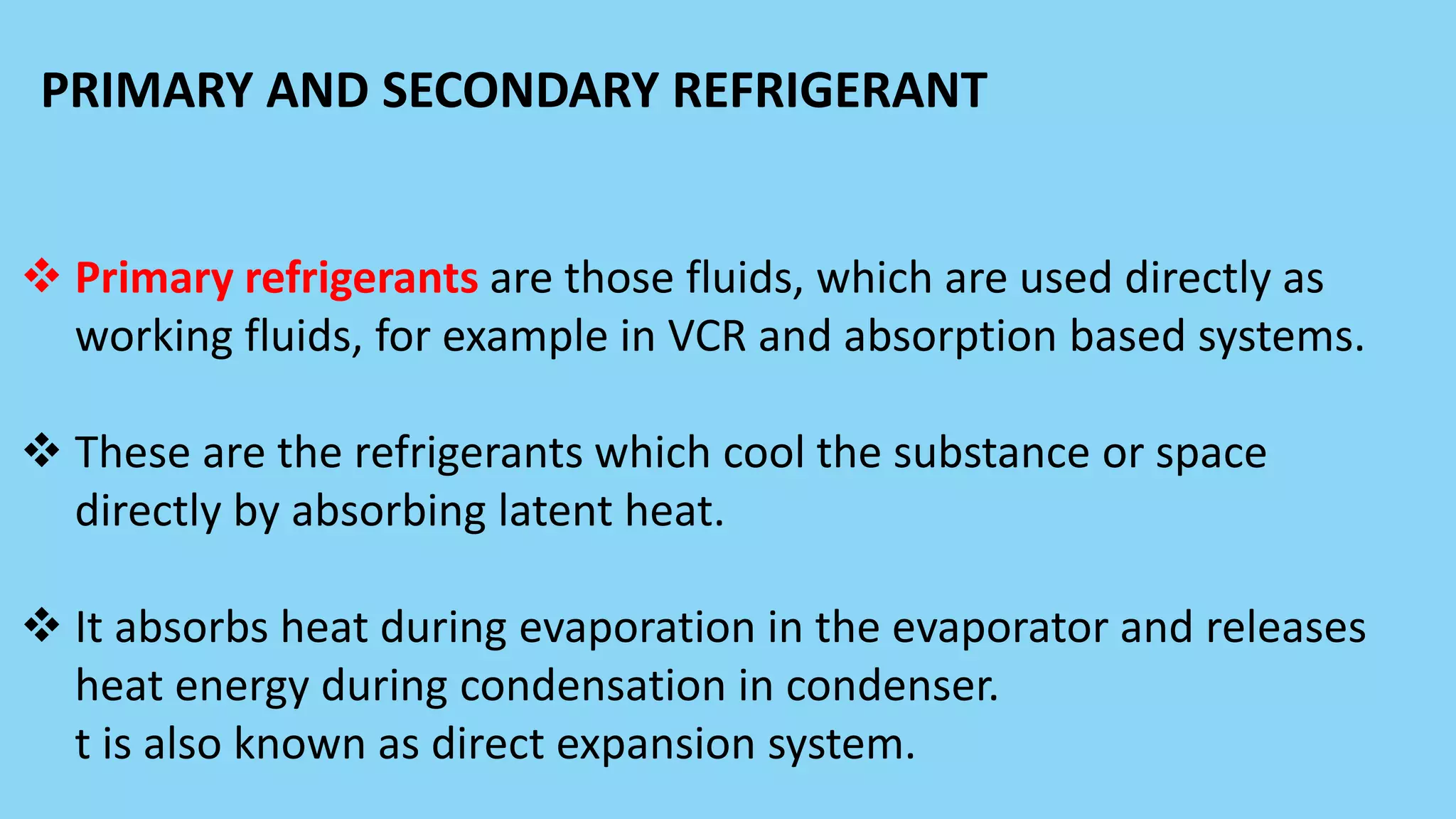Refrigerants | PPTX