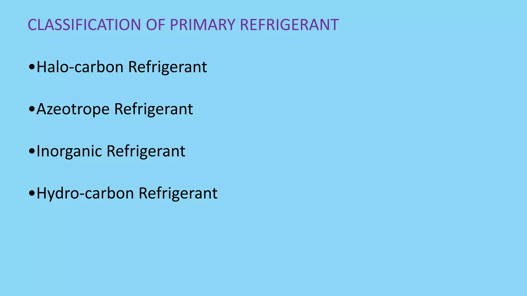 Refrigerants | PPTX