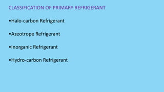 Refrigerants | PPTX